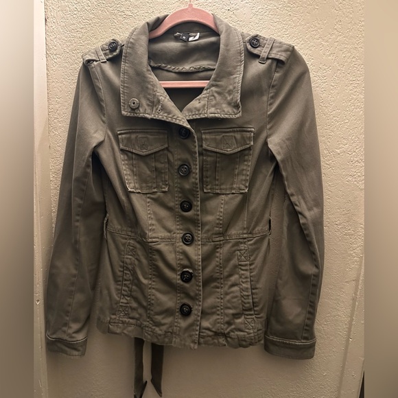 Divided | Jackets & Coats | Hm Divided Olive Green Military Jacket S6 ...